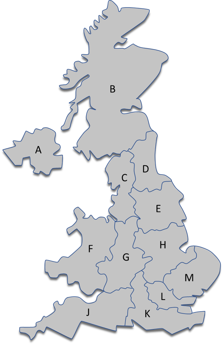 carbonfootprint.com - UK Tree Planting Regions