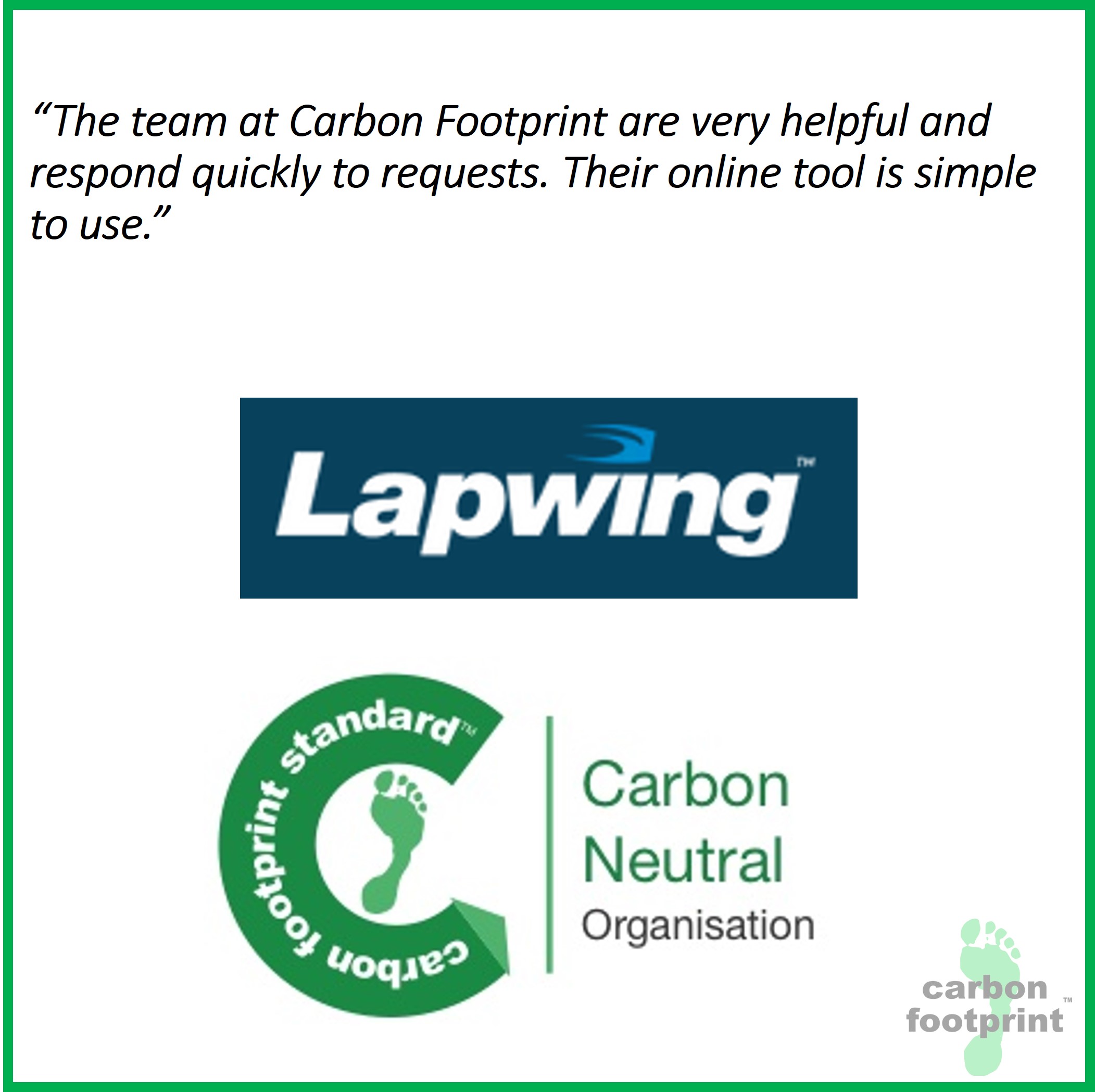 carbonfootprint.com - Our Clients & Why they keep choosing us